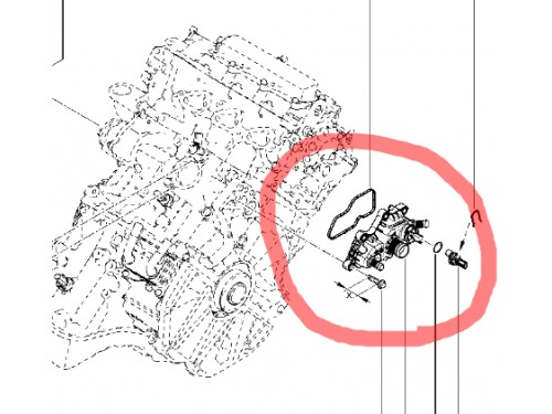110618961R YENI SANDERO CLIO 5 H4D TERMOSTAT MAIS