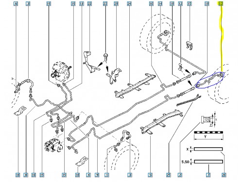 8200621862 LAGUNA 2 II SOL ARKA FREN BORU MAIS